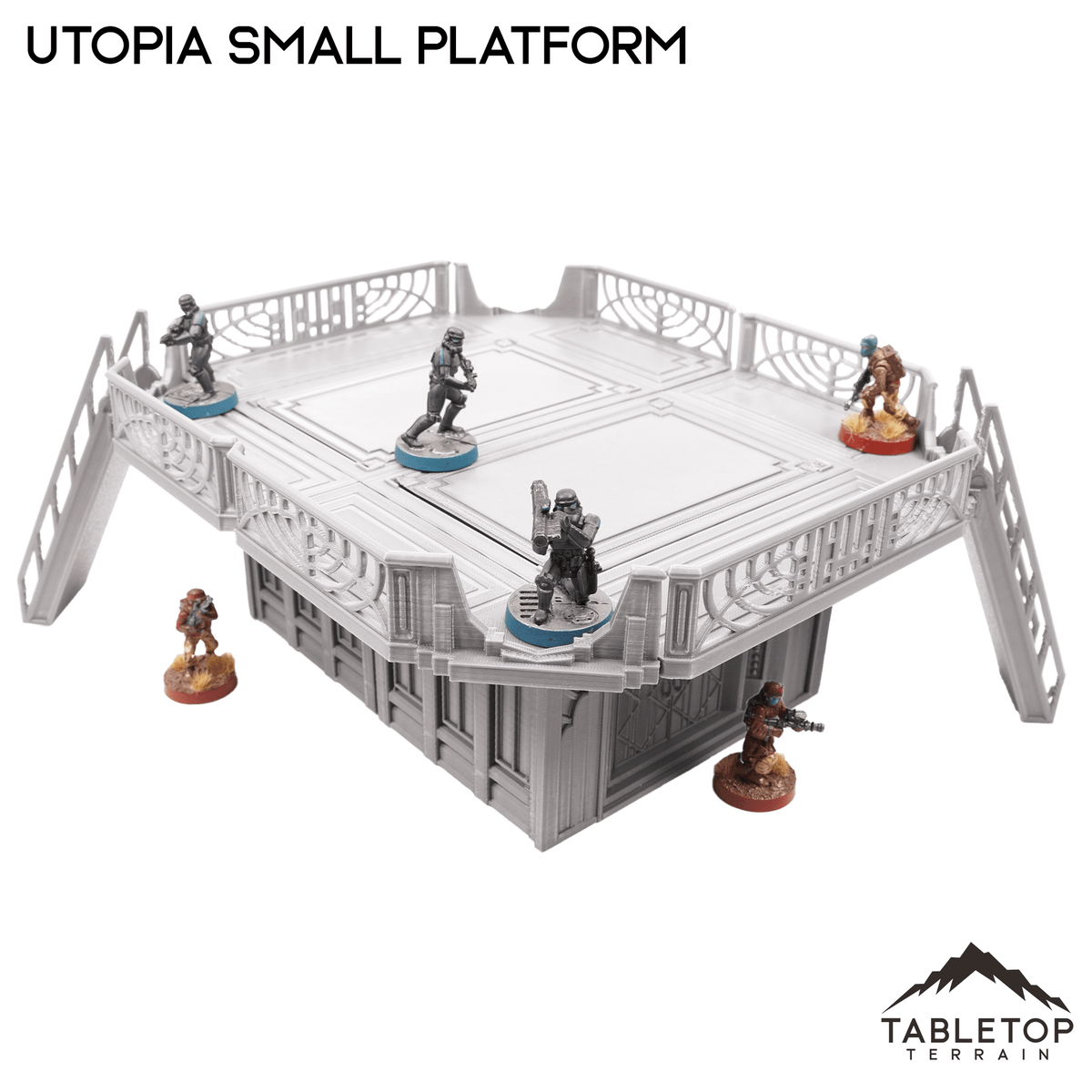 Utopia Small Platform Inspired by Theed – Tabletop Terrain