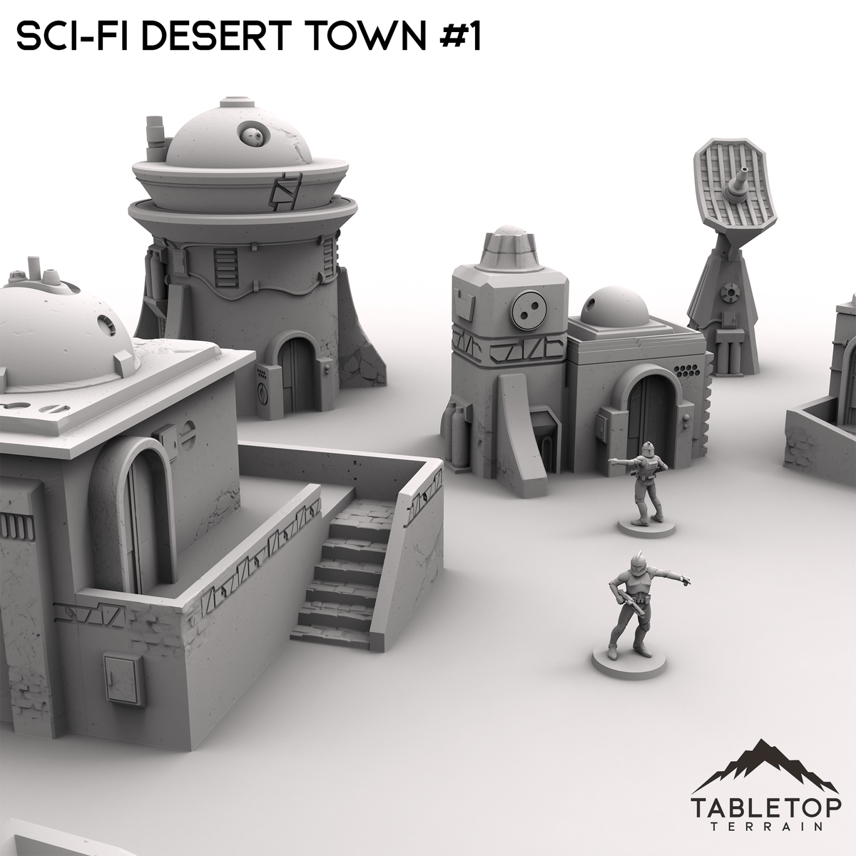 Sci-Fi Desert Town #1 – Tabletop Terrain