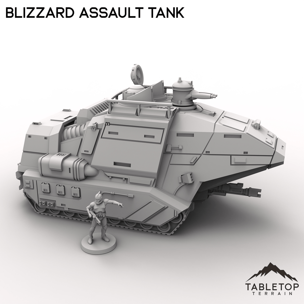 Blizzard Assault Tank – Tabletop Terrain