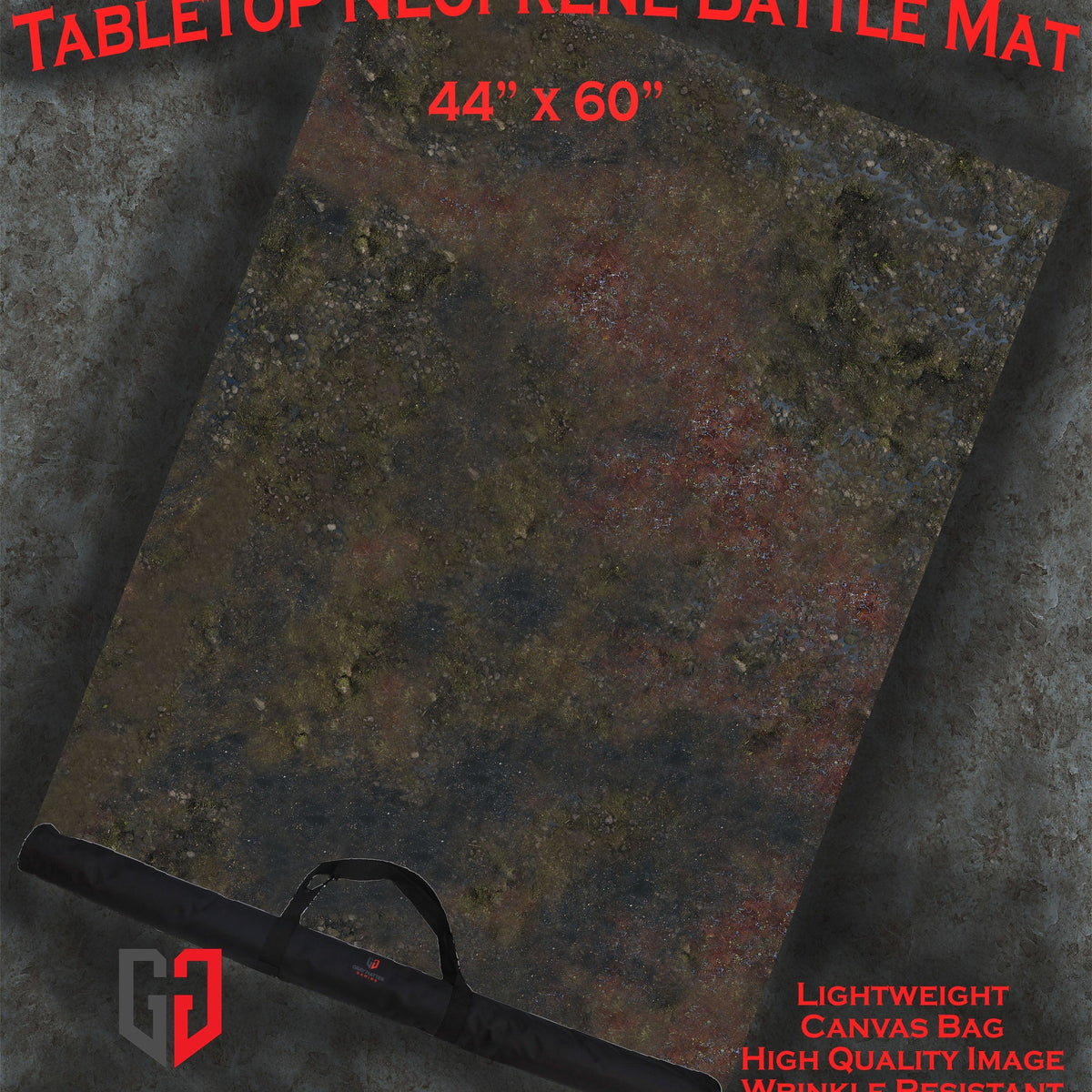 Boggy Swamp - Neoprene Battle Mat with Bag – Tabletop Terrain