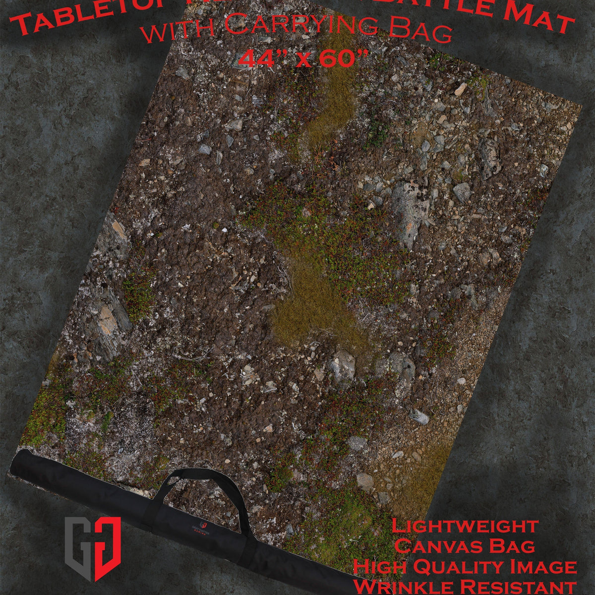 Muddy Battlefield - Neoprene Battle Mat with Bag – Tabletop Terrain