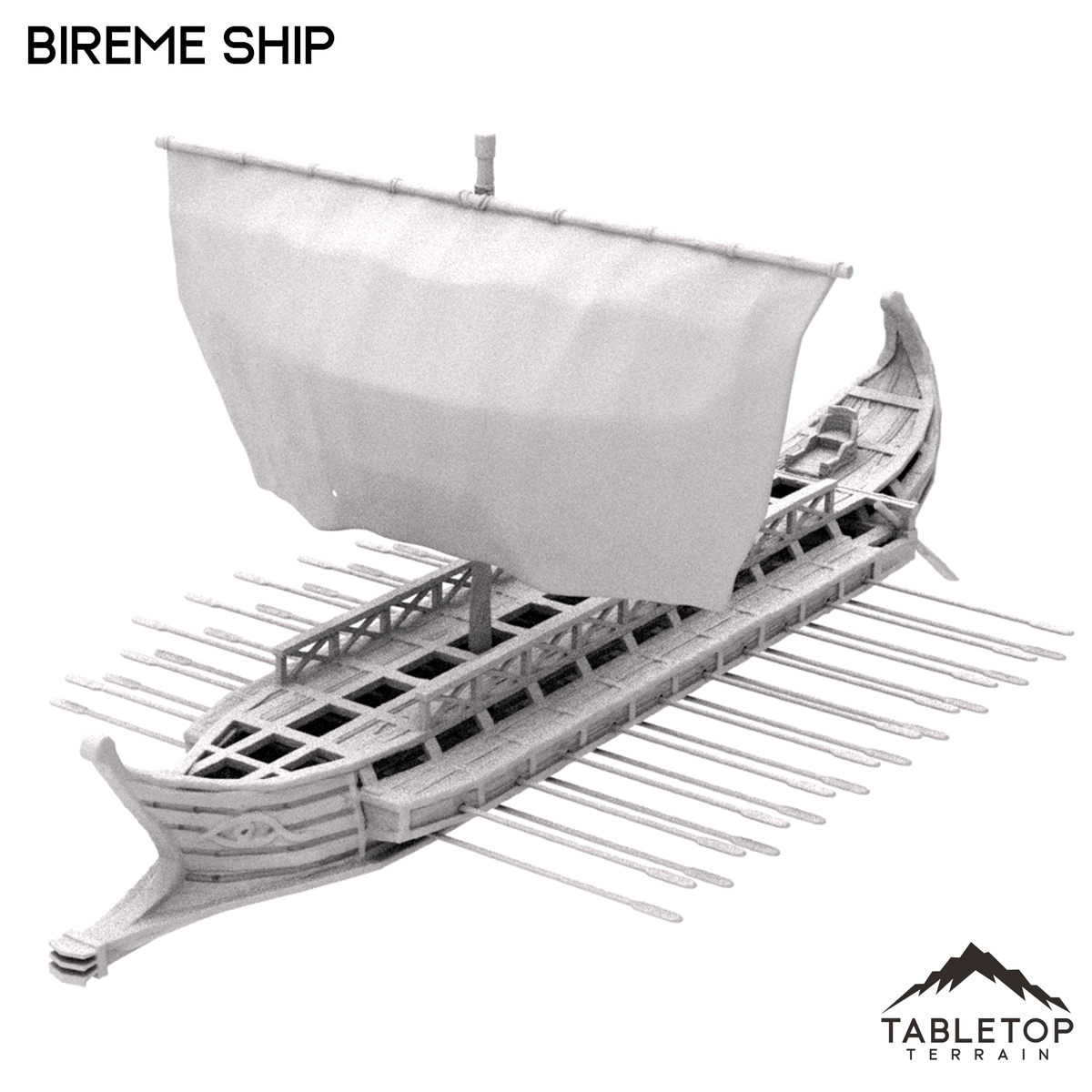 Bireme Ship – Tabletop Terrain