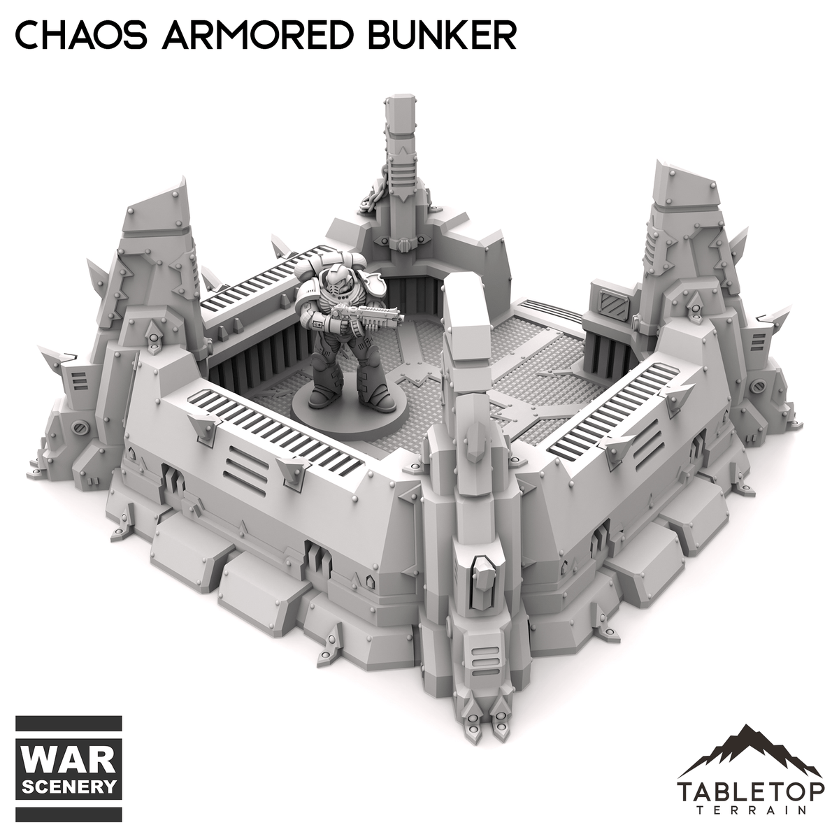 Chaos Armored Bunker – Tabletop Terrain