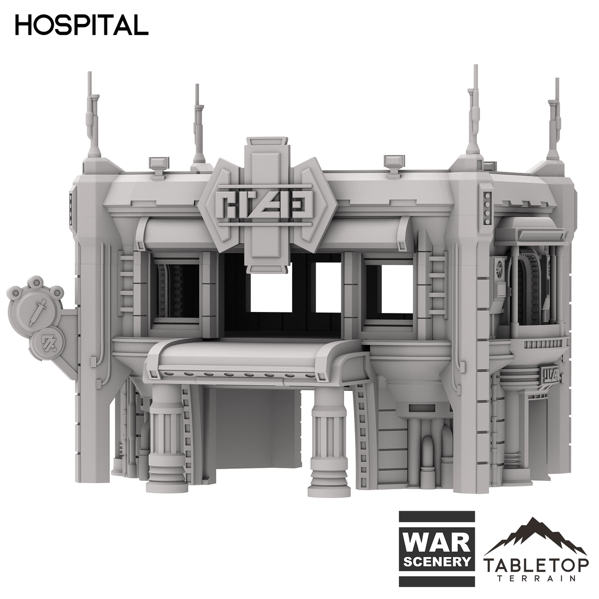 Hospital - Futuristic City — Tabletop Terrain