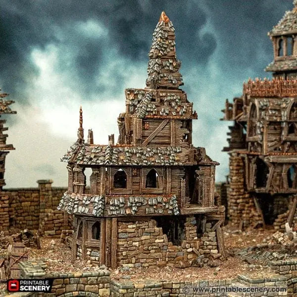 Ruined City Manor – Tabletop Terrain