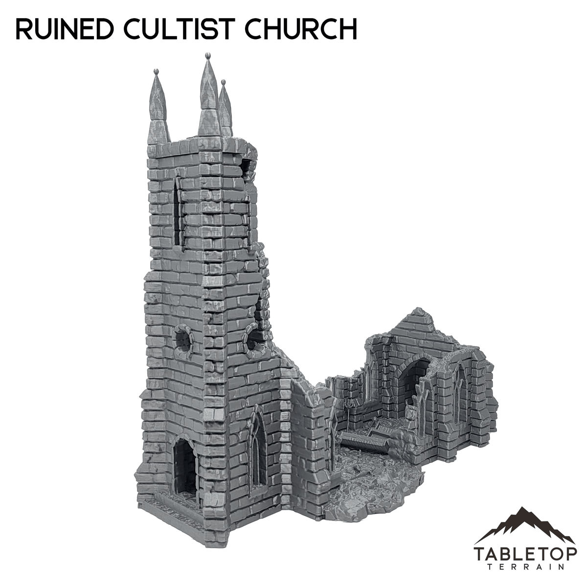 Ruined Cultist Church – Tabletop Terrain