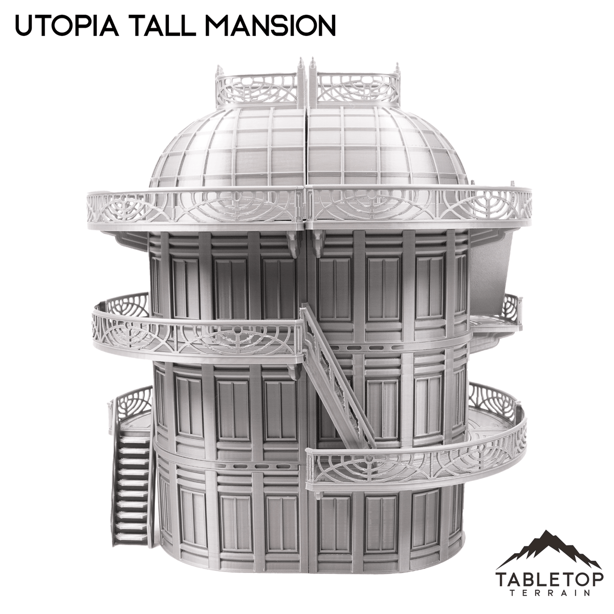 Utopia Tall Mansion Inspired by Theed – Tabletop Terrain