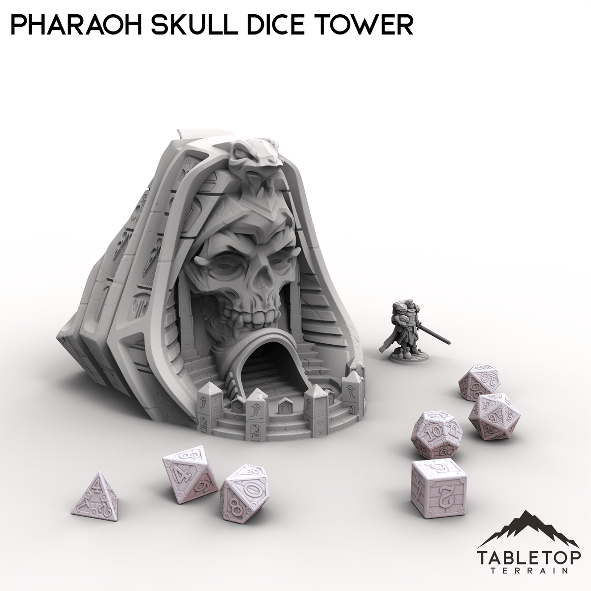 Pharaoh Skull Dice Tower – Tabletop Terrain