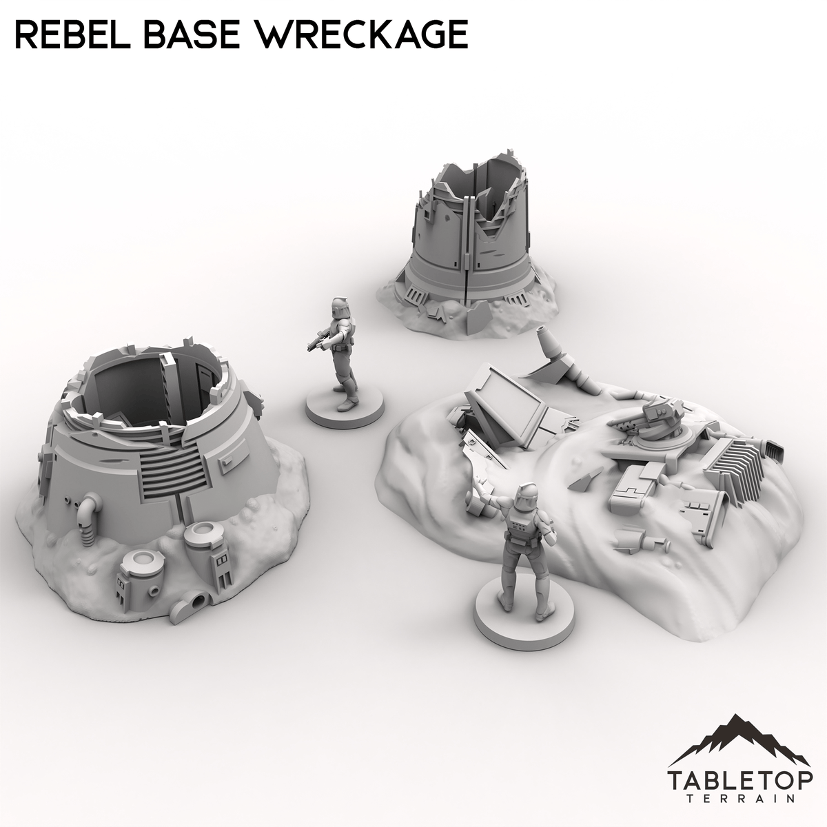 Rebel Base Wreckage – Tabletop Terrain