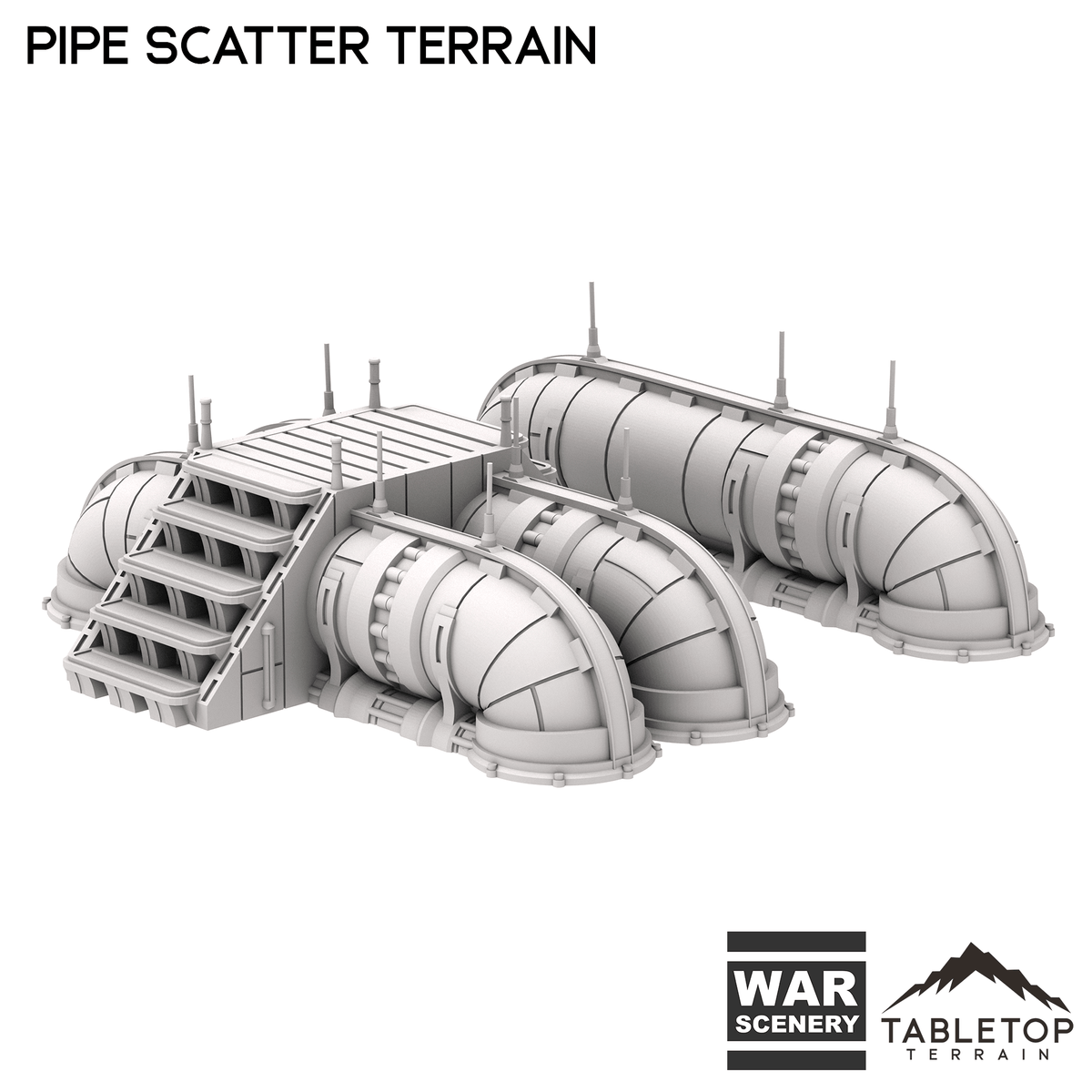 Pipe Scatter Terrain - Futuristic City – Tabletop Terrain