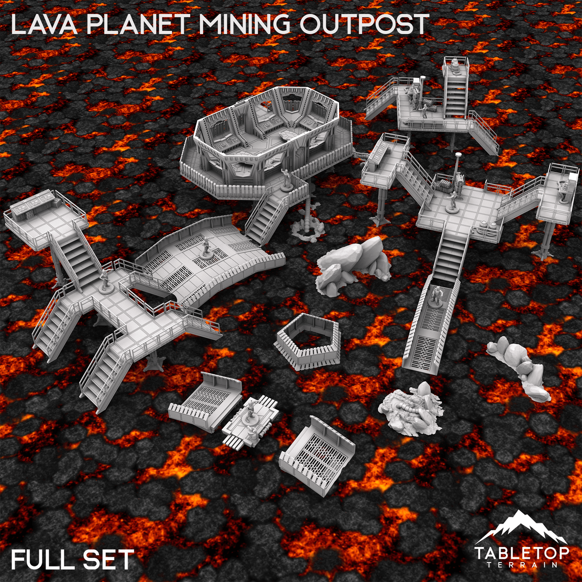 Lava Planet Mining Outpost – Tabletop Terrain
