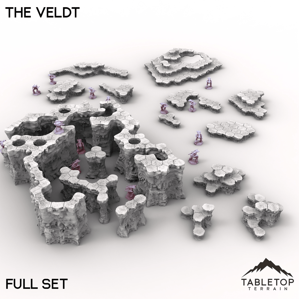 HEXTECH The Veldt Map Hill Sets-6mm – Tabletop Terrain