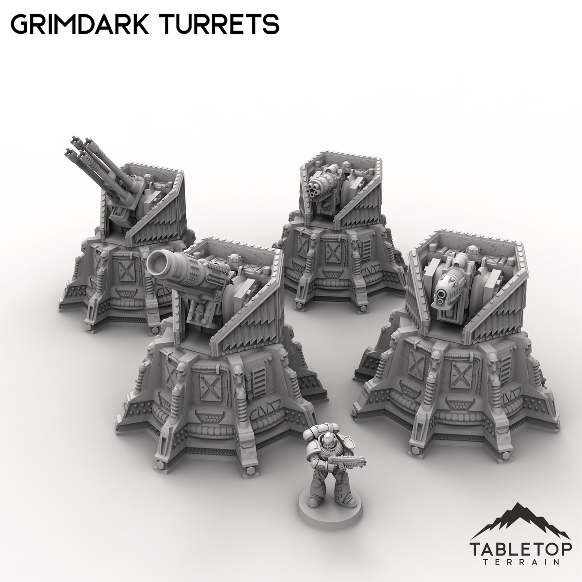 Grimdark Turrets – Tabletop Terrain
