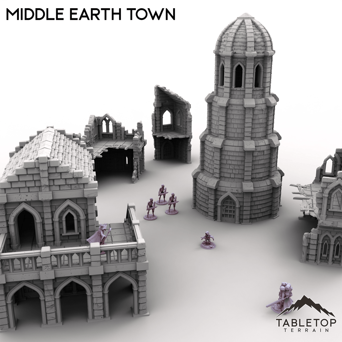 Middle Earth Town – Tabletop Terrain