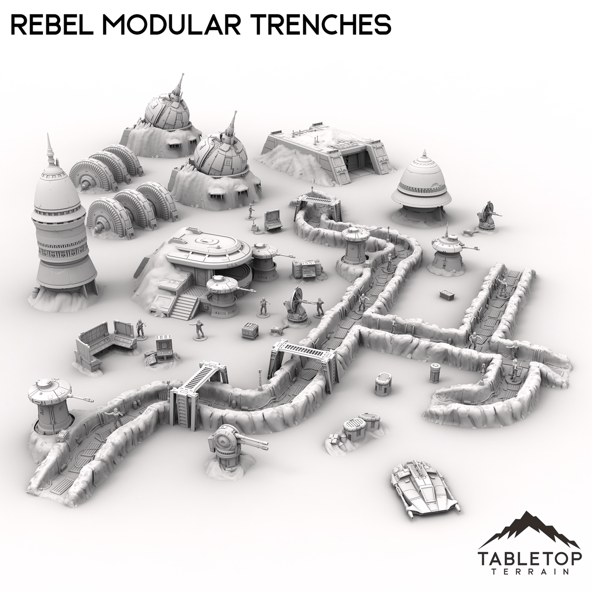Rebel Modular Trenches – Tabletop Terrain
