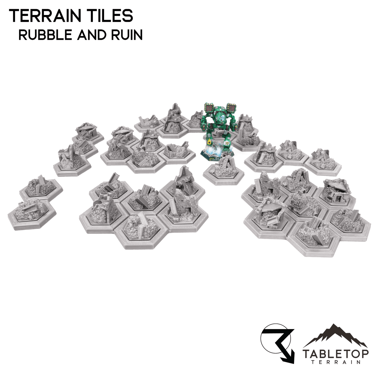 HEXTECH Rubble and Ruin Terrain Tiles - 6mm – Tabletop Terrain