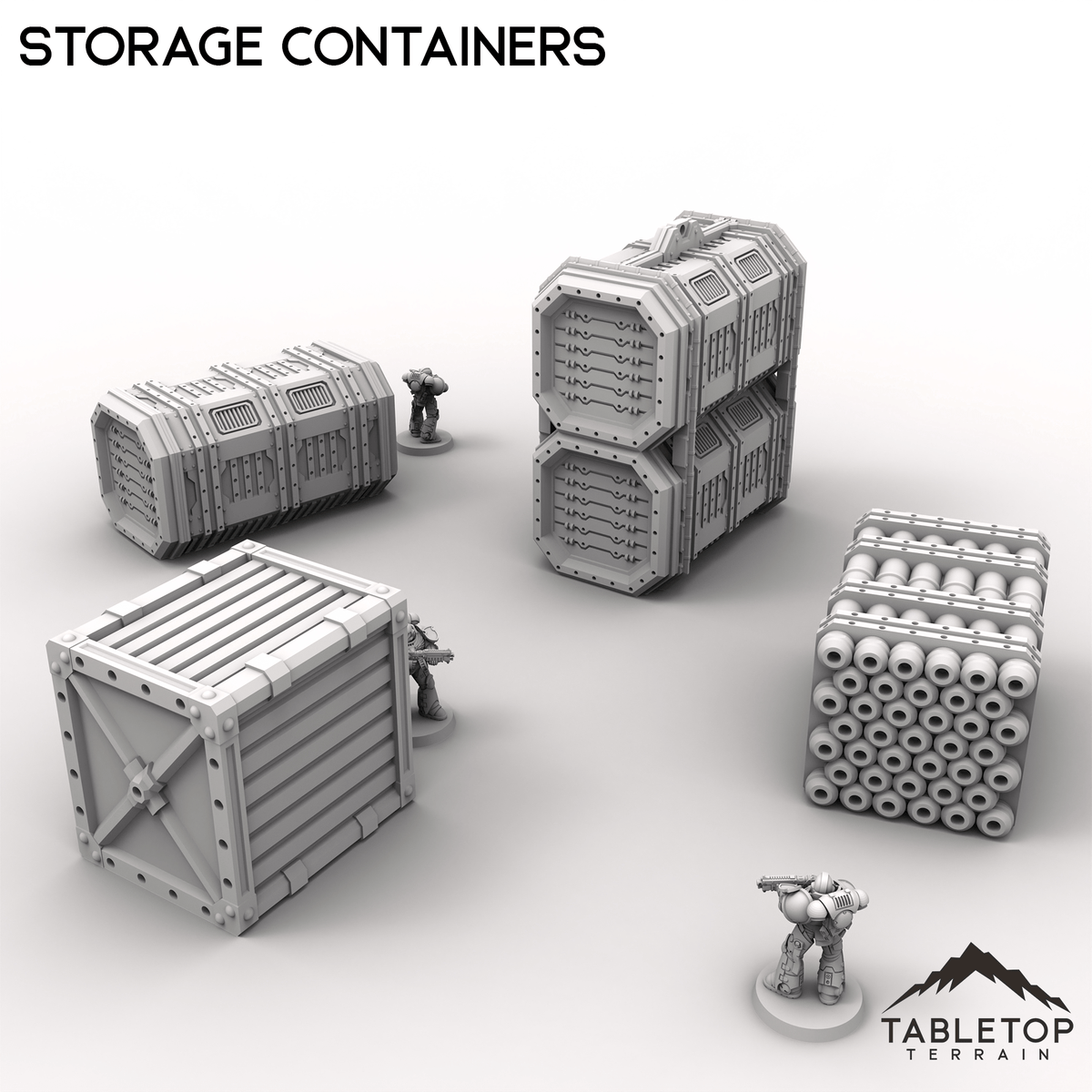 Storage Containers - Kalthan, Logistics Hub – Tabletop Terrain