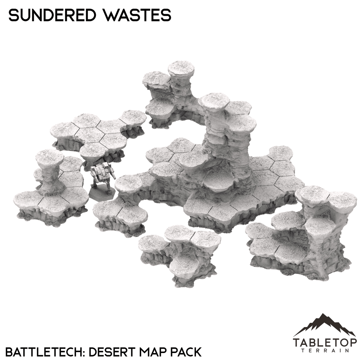 HEXTECH Sundered Wastes Map Hill Sets - 6mm — Tabletop Terrain