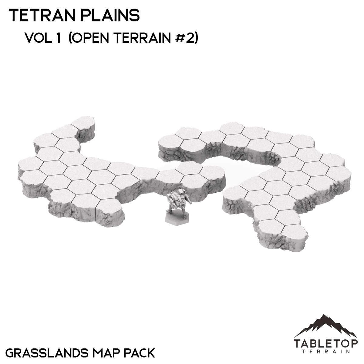 HEXTECH Tetran Plains Map Hill Set - 6mm – Tabletop Terrain
