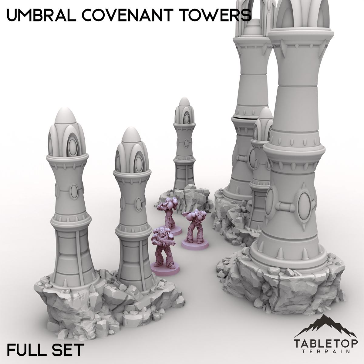 Umbral Covenant Towers – Tabletop Terrain