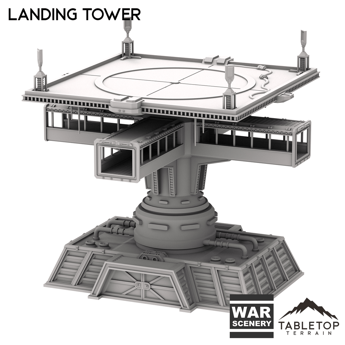 Stronghold Landing Tower – Tabletop Terrain