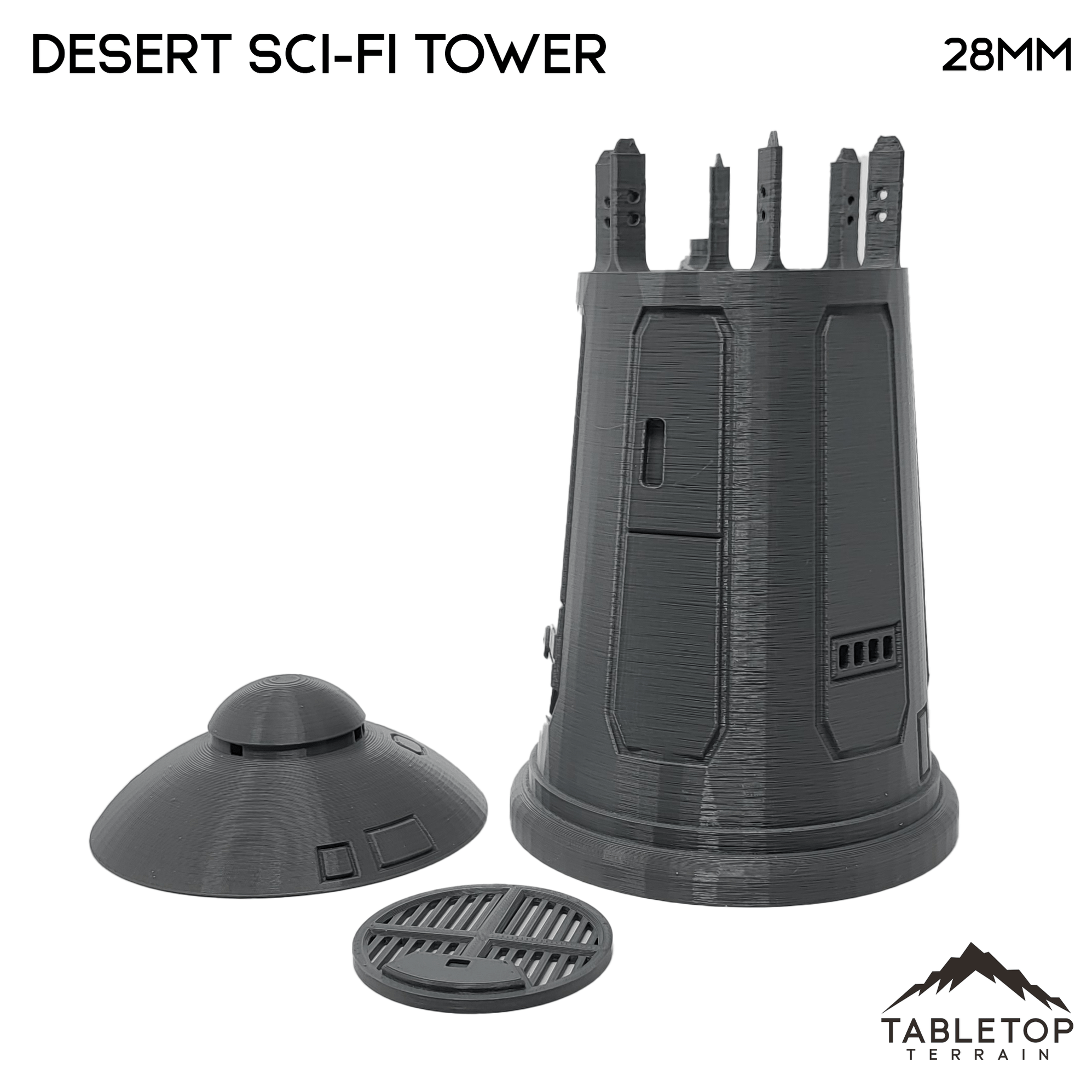 Desert Sci-Fi Tower - Star Wars Legion Tower — Tabletop Terrain