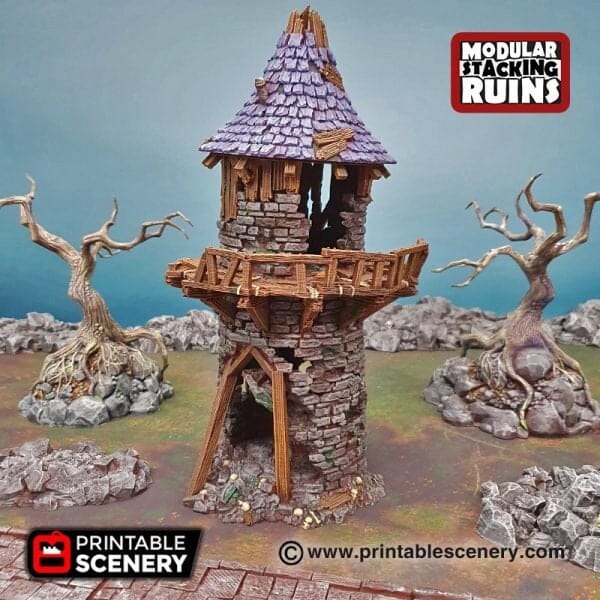 Hermit Tower - Fantasy Building – Tabletop Terrain