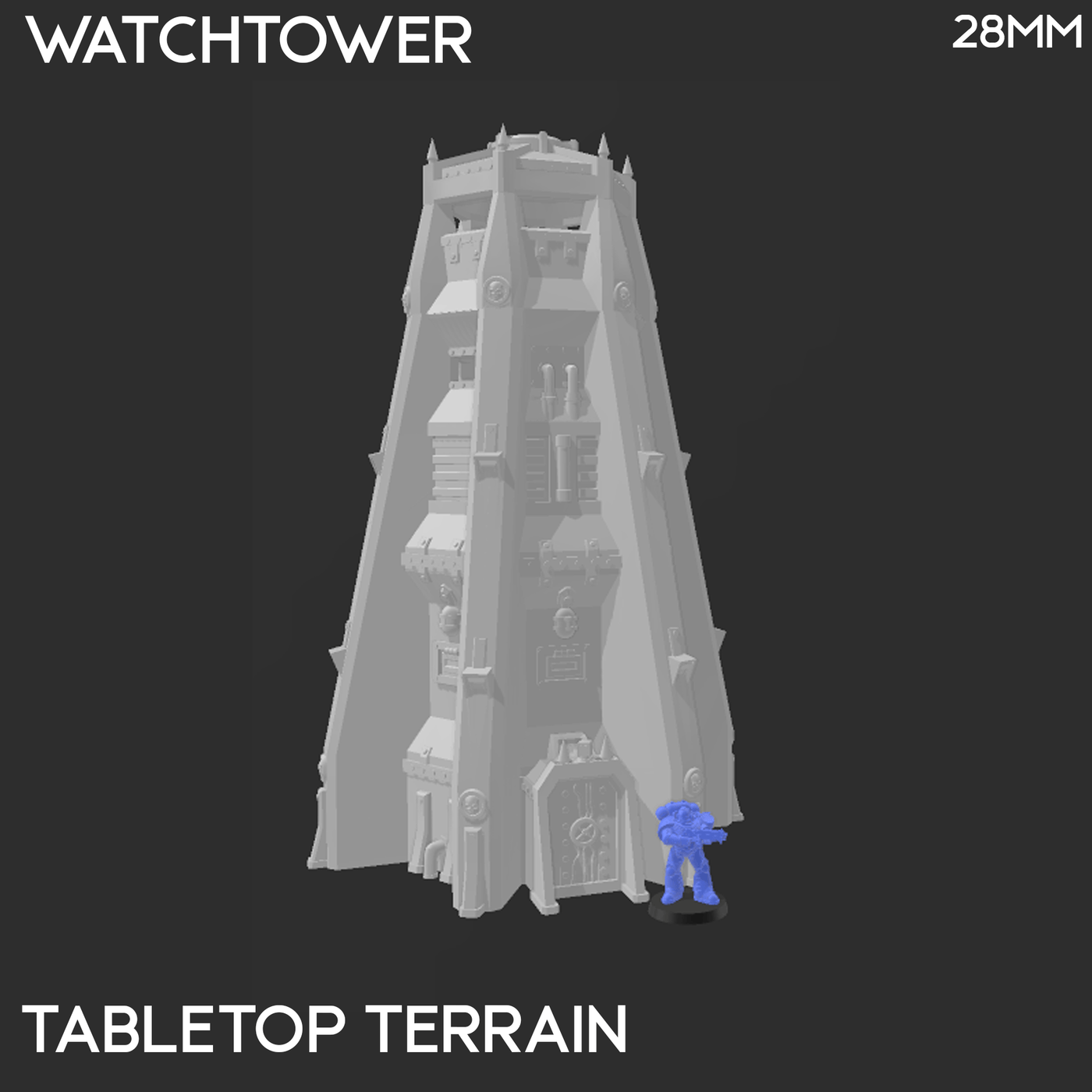 Watchtower Grimdark Stronghold — Tabletop Terrain