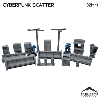 Cyberpunk Terrain | Tabletop Terrain | RPG Terrain