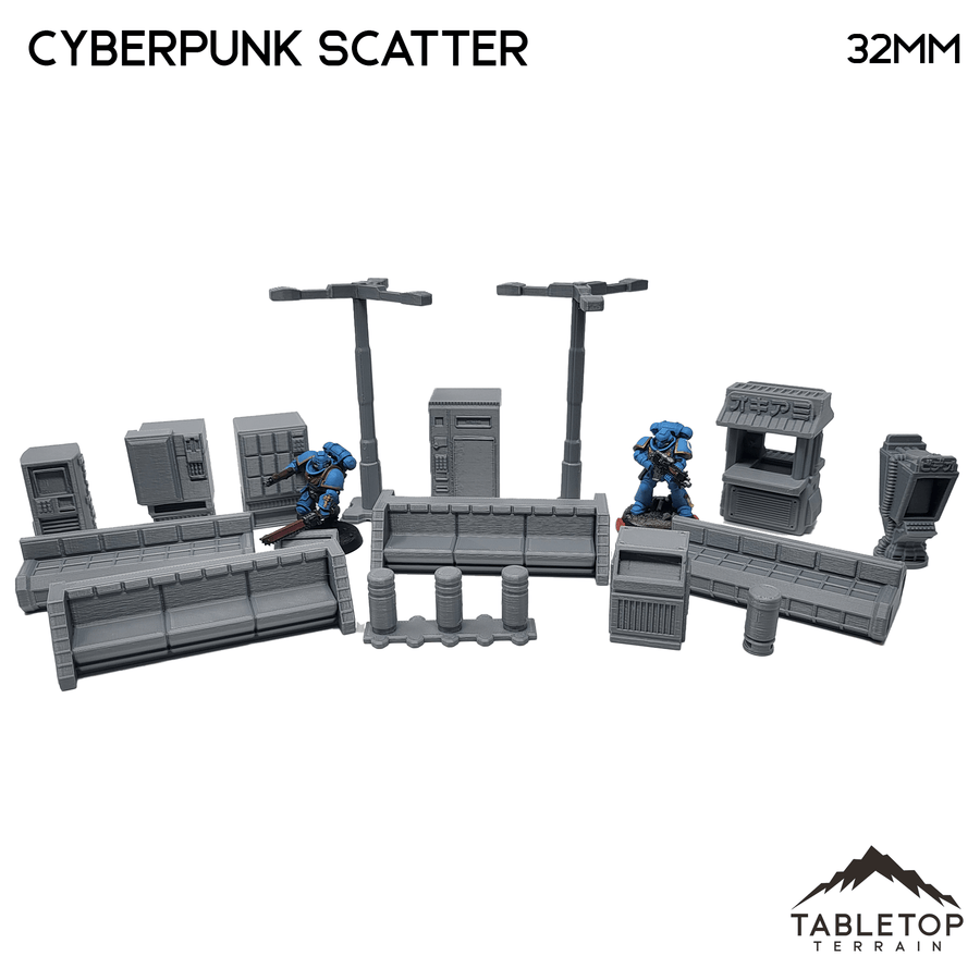 Cyberpunk Terrain | Tabletop Terrain | RPG Terrain