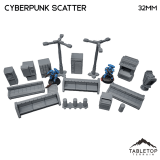 Cyberpunk Terrain | Tabletop Terrain | RPG Terrain